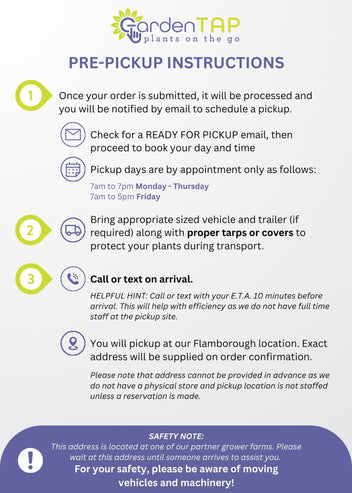 Pickup Instructions – GardenTap
